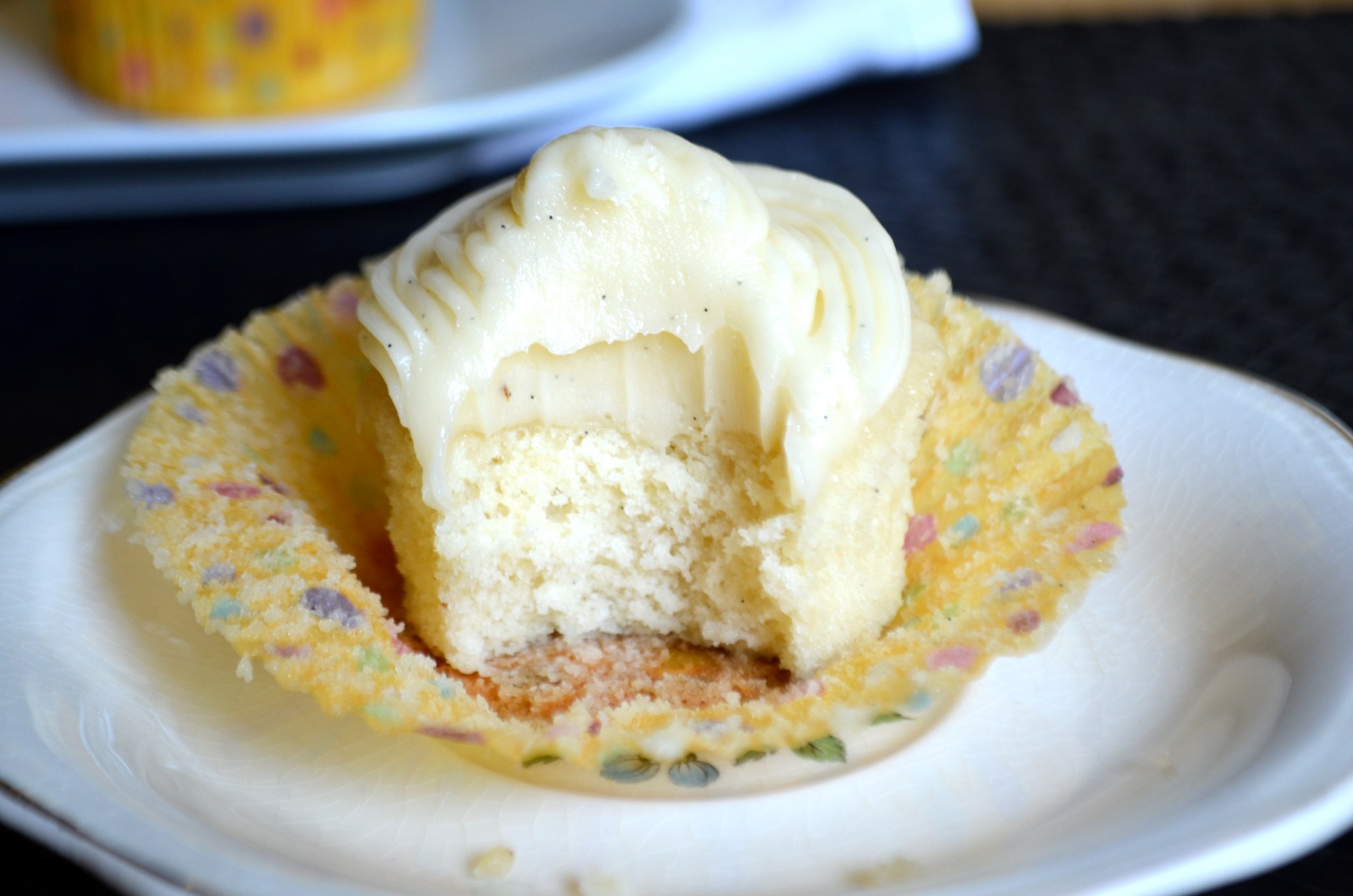 Vanilla Bean Birthday Cupcakes | Mikey's In My Kitchen