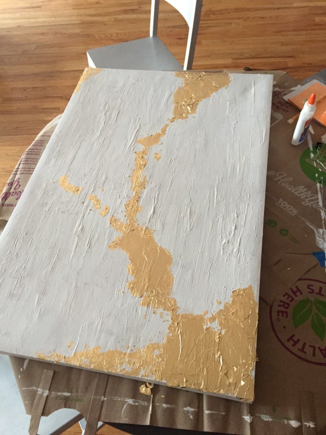 DIY Gold Leaf Painting | Mikey's In My Kitchen